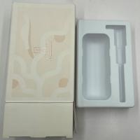 China Foil Rose Logo Custom White Paper Packaging Spray Bottle  Drawer Box With PE Insert for sale
