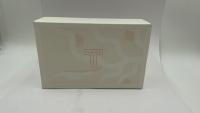 China Foil Rose Logo Custom White Paper Packaging Spray Bottle  Drawer Box With PE Insert for sale