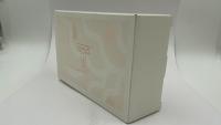 China Foil Rose Logo Custom White Paper Packaging Spray Bottle  Drawer Box With PE Insert for sale