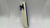 China Matt Blue Luxury Jewelry Packaging With Butterfly Silk Lip And Base Gift Box for sale