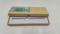 China Paper Pen Gift Box Custom Logo Long Narrow Kraft Paperboard With White EVA Insert for sale
