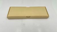 China Paper Pen Gift Box Custom Logo Long Narrow Kraft Paperboard With White EVA Insert for sale