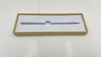 China Paper Pen Gift Box Custom Logo Long Narrow Kraft Paperboard With White EVA Insert for sale