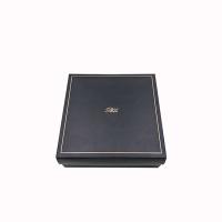 China Luxury Logo Printed Matt Black Gift Boxes Custom Kraft Cardboard Lid And Base Box For Tie for sale