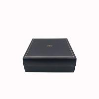 China Luxury Logo Printed Matt Black Gift Boxes Custom Kraft Cardboard Lid And Base Box For Tie for sale