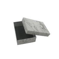 China Luxury Cardboard White Marble Lid Rigid Cosmetic Box Packaging With Foam for sale