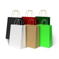 China Recyclable Customized Colorful Paper Bags Kraft Paper Bag With Your Own Logo for sale