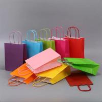 China Recyclable Customized Colorful Paper Bags Kraft Paper Bag With Your Own Logo for sale