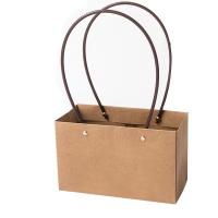 China Customized Kraft Flower Paper Carrier Bags Paper Gift Bag for sale