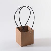 China Customized Kraft Flower Paper Carrier Bags Paper Gift Bag for sale