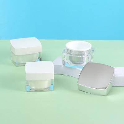 China Pearl White Cosmetic Bottle Packaging 5g 15g 30g 50g Nail Gel Plastic Jar for sale