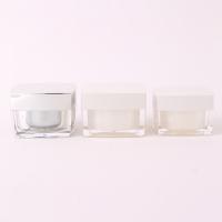 China Pearl White Cosmetic Bottle Packaging 5g 15g 30g 50g Nail Gel Plastic Jar for sale