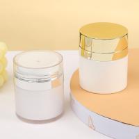 China Luxury 15g 30g 50g 100g Personal Care Airless Cream Jar Plastic Airless Bottle Jar for sale