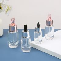 China Rose Golden Essential Oil Container Thick Bottom Glass Dropper Bottles for sale