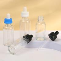 China 20ml 30ml 50ml 100ml Clear Eco Friendly Dropper Bottles With CRC Black Cap for sale