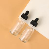 China 20ml 30ml 50ml 100ml Clear Eco Friendly Dropper Bottles With CRC Black Cap for sale