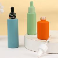 China CBD Essential Oil Empty Dropper Bottles NBR Glass Dropper Bottle 3D Logo for sale