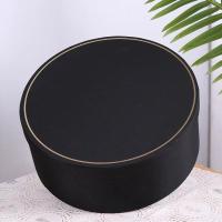 China Black Flowers Bouquet Packaging Round Gift Clear PVC Cylindrical Flower Box for sale