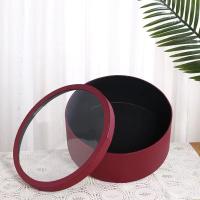 China Biodegradable Bouquet Packaging Gift Clear PVC Cylindrical Flower Box 2mm Thickness for sale
