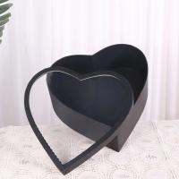 China Rigid Luxury Heart Shape Flower Packaging Box For Valentines Day Gift for sale