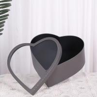 China Rigid Luxury Heart Shape Flower Packaging Box For Valentines Day Gift for sale