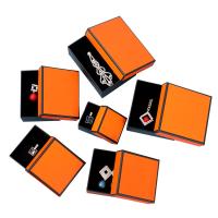 China Orange Earrings Necklace Jewelry Ornament Box Brooch Ring Gift Wrap Box for sale