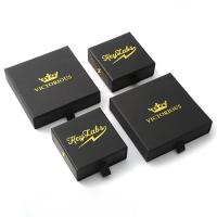 China Sliding Ring Earring Jewelry Packaging Boxes Bracelet Pendant Necklace Drawer for sale