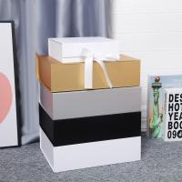 China Large Folding Gift Box Magnet Clamshell Black Universal Clothes Bag Storage for sale