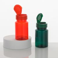 China Nutritional Supplement PET PCR Bottle with Screw Lid Cap Ideal for Pill Vitamin Tablet Powder Capsule in Red Green Color for sale