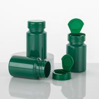 China Nutritional Supplement PET PCR Bottle with Screw Lid Cap Ideal for Pill Vitamin Tablet Powder Capsule in Red Green Color for sale