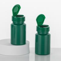 China Nutritional Supplement PET PCR Bottle with Screw Lid Cap Ideal for Pill Vitamin Tablet Powder Capsule in Red Green Color for sale