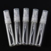 China 2ml 3ml 5ml 10ml Mini Small Empty Clear Glass Perfume Bottles with Luxury Round Pen Spray Design and Screen Printing Logo for sale