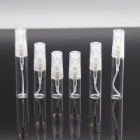 China 2ml 3ml 5ml 10ml Mini Small Empty Clear Glass Perfume Bottles with Luxury Round Pen Spray Design and Screen Printing Logo for sale