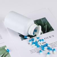 China 4oz 5oz 6oz 8oz Empty Black HDPE Tablet Capsule Bottle with Pull-Ring Flip Cap Customized Colors and Durable Material for sale