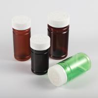 China Pharmaceutical Packaging Tablet Medicine Bottle with Tamper-Proof Cap Label BPA Free Empty PetBrown Plastic Pill Bottle Seal for sale