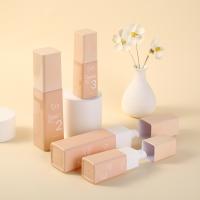 China Hot 40ml Square Perfume Bottle Pink Frosted Borosilicate Serum Glass Bottle in Customized Colors and Logo/Graphic Design for sale