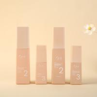 China Hot 40ml Square Perfume Bottle Pink Frosted Borosilicate Serum Glass Bottle in Customized Colors and Logo/Graphic Design for sale