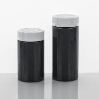 China Promotion Plastic Capsule Medical Bottle 8oz Black Empty Plastic Pill Bottle Container with Tamper Proof Cap Sample Provide for sale