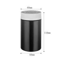 China Promotion Plastic Capsule Medical Bottle 8oz Black Empty Plastic Pill Bottle Container with Tamper Proof Cap Sample Provide for sale