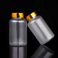 China Provide PET Pharmaceutical Green Pill Tablet Packaging Bottle Container for Clear Frosted Plastic Vitamin Capsule Bottle for sale