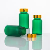 China Provide PET Pharmaceutical Green Pill Tablet Packaging Bottle Container for Clear Frosted Plastic Vitamin Capsule Bottle for sale