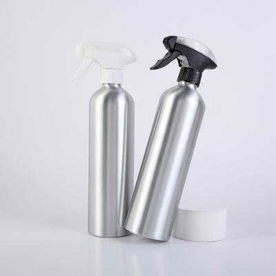 China Customizable Logo and Color 300ml 500ml 16oz 32oz Empty Cosmetic Silver Perfume Aluminum Bottle for Personal Care for sale