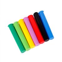 China Custom Pop Top Plastic Pop Black Pop Tubes Squeeze Sides Tube Heat Transfer Printing Labeling Child Resistant Bottle Tubes for sale