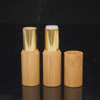 China Custom Logo Bamboo Twist up Lipstick Tubes 5g Eco Friendly Empty Mini Unique Lip Balm Tube with Customized Accepted for sale