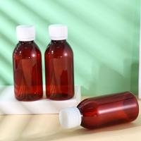 China Promethezine PET Collar Material 100ml 120ml 3oz 4oz Amber PET Cough Syrup Bottles Plastic Bottle Lean Bottle for sale