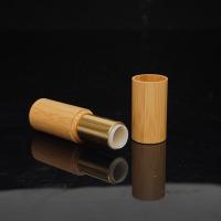 China Custom Logo Bamboo Twist up Lipstick Tubes 5g Eco Friendly Empty Mini Unique Lip Balm Tube with Customized Accepted for sale