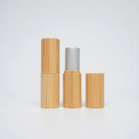 China Custom Logo Bamboo Twist up Lipstick Tubes 5g Eco Friendly Empty Mini Unique Lip Balm Tube with Customized Accepted for sale