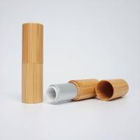 China Custom Logo Bamboo Twist up Lipstick Tubes 5g Eco Friendly Empty Mini Unique Lip Balm Tube with Customized Accepted for sale