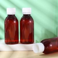 China Promethezine PET Collar Material 100ml 120ml 3oz 4oz Amber PET Cough Syrup Bottles Plastic Bottle Lean Bottle for sale
