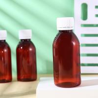 China Promethezine PET Collar Material 100ml 120ml 3oz 4oz Amber PET Cough Syrup Bottles Plastic Bottle Lean Bottle for sale